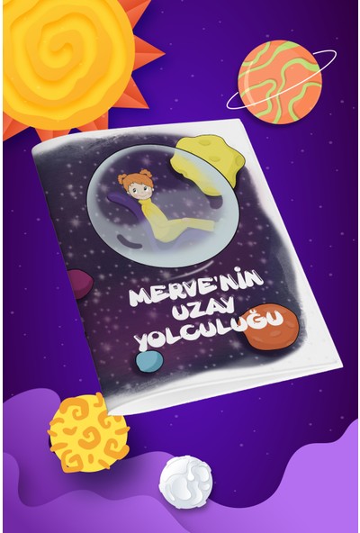 Uzay Yolculuğu Isme Özel, Kız Çocukları Için Hikaye Kitabı Uzay Yolculuğu Isme Özel, Kız Çocukları Için Hikaye Kitabı