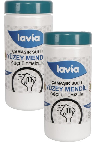 Lavia Çamaşır Sulu Yüzey Temizleme Mendili 75 Yaprak 2'li