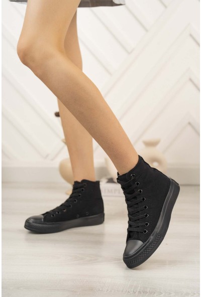 Freemax Kadın Hafif Keten Esnek Taban Spor Sneaker Ayakkabı FREEMAX.4200 Siyah Siyah Freemax Kadın Hafif Keten Esnek Taban Spor Sneaker Ayakkabı FREEMAX.4200 Siyah Siyah