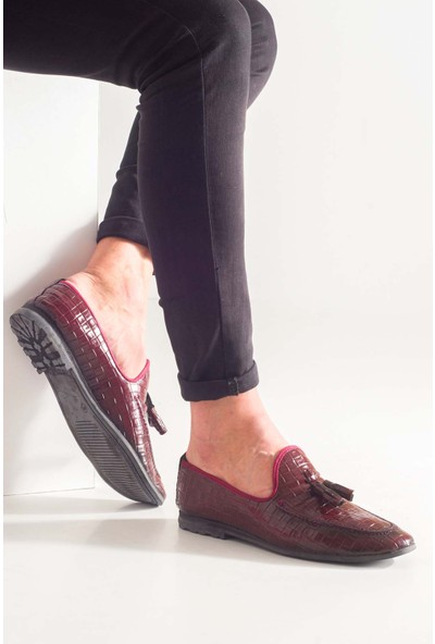 Freemax Oxford Erkek Ayakkabı Bordo Taba Freemax Oxford Erkek Ayakkabı Bordo Taba