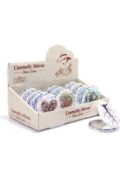 Cryfox Desenli Taşlı El Aynası Dekoratif Hediyelik Cryfox Desenli Taşlı El Aynası Dekoratif Hediyelik