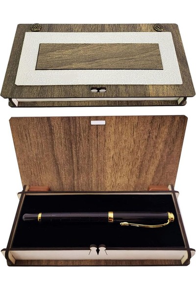 Cryfox Deri Kutulu Kalem Dekoratif Hediyelik Cryfox Deri Kutulu Kalem Dekoratif Hediyelik