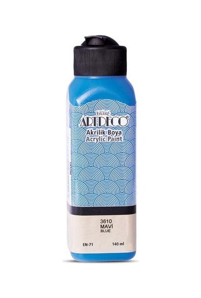 Artdeco Mavi Akrilik Boya 140 ml x 12 Adet
