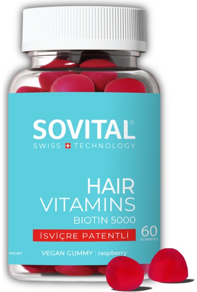 SOVITAL Hair Vitamin İsviçre Patentli Vegan Gummy