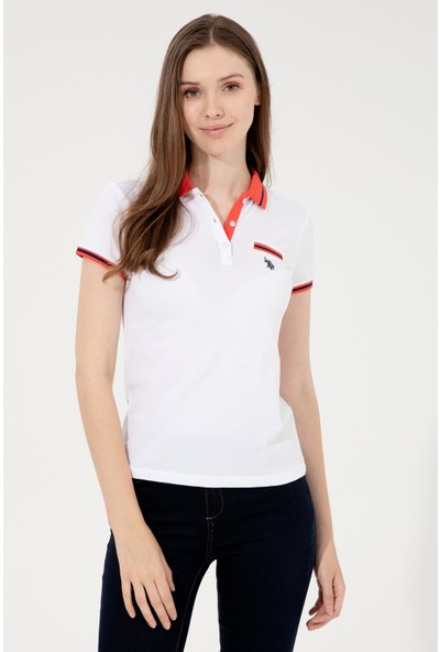 U.S. Polo Assn. Kadın Beyaz T-Shirt 50248051-VR013
