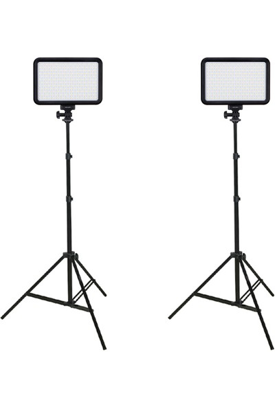 Gdx 300C Bicolor Mobil 2'li Sürekli Video Panel LED Işık Seti Gdx 300C Bicolor Mobil 2'li Sürekli Video Panel LED Işık Seti