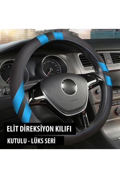 Garaj Marketim Elit Direksiyon Kılıfı Mavi Kutulu - Geçme Garaj Marketim Elit Direksiyon Kılıfı Mavi Kutulu - Geçme