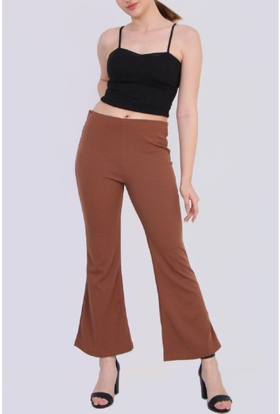 Esayam Ispanyol Paça Pantolon Kahve