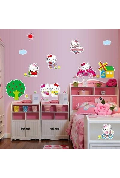 Hello Kitty Duvar Sticker Çocuk Odası Dekorasyonu Hediyelik Duvar Dekoru Hello Kitty Duvar Sticker Çocuk Odası Dekorasyonu Hediyelik Duvar Dekoru