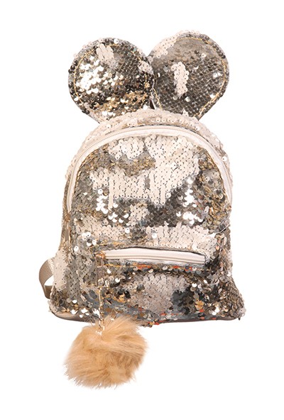 Pullu Tavşan Çanta Gri