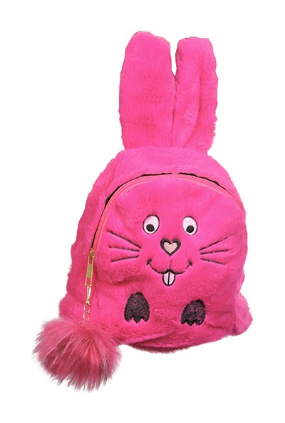 Peluş Tavşan Çanta Pembe