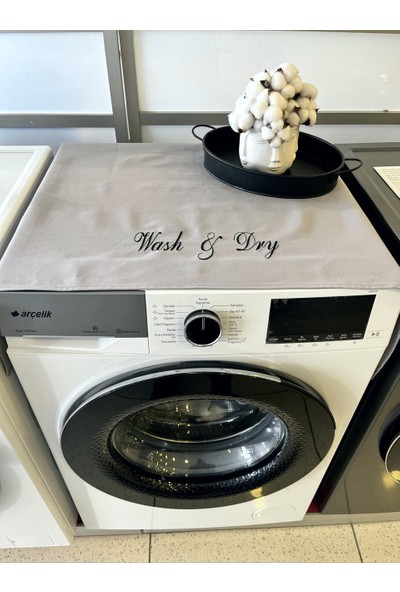 Atölye No 35 Gri Wash&dry Çamaşır Kurutma Makinesi Örtüsü Atölye No 35 Gri Wash&dry Çamaşır Kurutma Makinesi Örtüsü