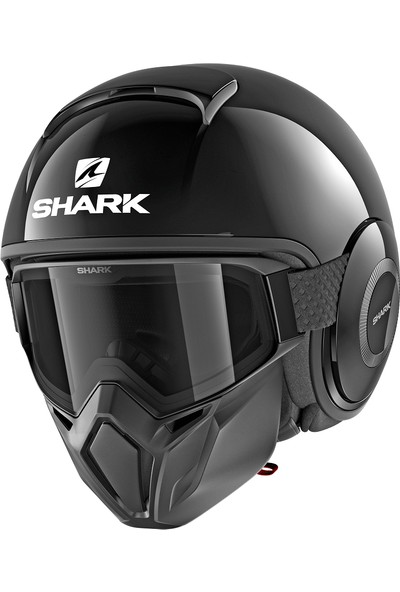 Shark Drak Blank Açık Kask | Metalik Siyah Shark Drak Blank Açık Kask | Metalik Siyah