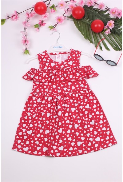 Cicitime Kalp Desenli Elbise