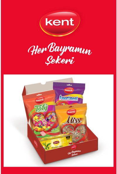 Kent Çay Hediyeli 3'lü Kent Bayram Şeker Paketi Kent Çay Hediyeli 3'lü Kent Bayram Şeker Paketi
