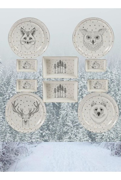 Porland Forest Kahvaltı ve Servis Takımı 4 Kişilik 14 Parça Porland Forest Kahvaltı ve Servis Takımı 4 Kişilik 14 Parça