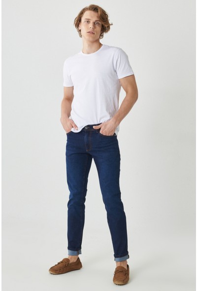 AC&Co / Altınyıldız Classics Slim Fit Dar Kesim Düz 5 Cepli Esnek Denim Pantolon AC&Co / Altınyıldız Classics Slim Fit Dar Kesim Düz 5 Cepli Esnek Denim Pantolon