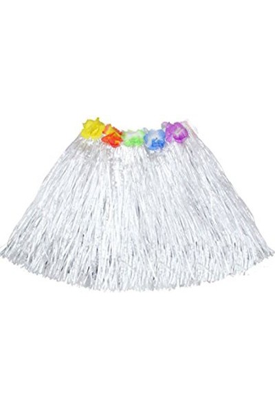 Nusrat Bilişim Hawaii Hula Eteği Beyaz Renk 40 cm