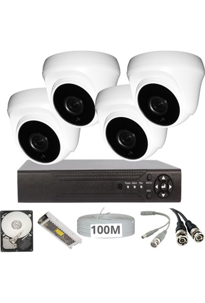 Pıcam - Dome 4 Kameralı 5mp Sony Lensli 1080P Fullhd Güvenlik Kamerası Sistemi Pıcam - Dome 4 Kameralı 5mp Sony Lensli 1080P Fullhd Güvenlik Kamerası Sistemi