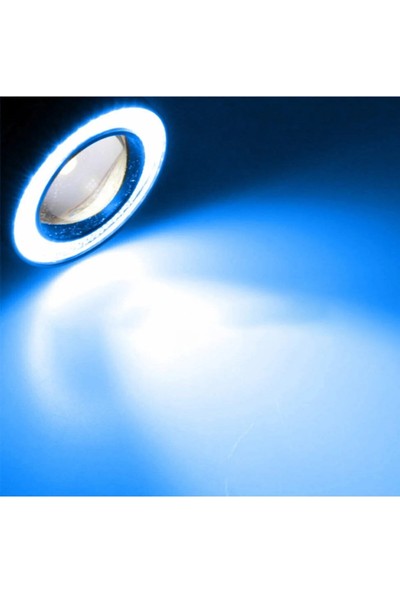 Eraks Mercekli Angel LED Halkalı Sis Far Gövde Su Geçirmez Angel Buz Mavi Ice Blue 76 mm Eraks Mercekli Angel LED Halkalı Sis Far Gövde Su Geçirmez Angel Buz Mavi Ice Blue 76 mm