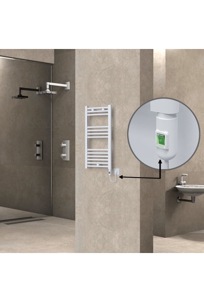 Radiva Haiti Elektrikli Havlupan 200 Watt 400X800 Düz Beyaz (On/off Düğmeli) Radiva Haiti Elektrikli Havlupan 200 Watt 400X800 Düz Beyaz (On/off Düğmeli)