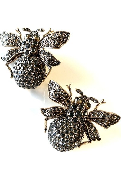 Sofias Zoo Kraliçe Arı Antrasit Küpe