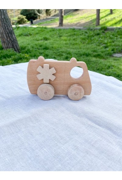 Sincap Joo Ahşap Oyuncak Ambulans Sincap Joo Ahşap Oyuncak Ambulans