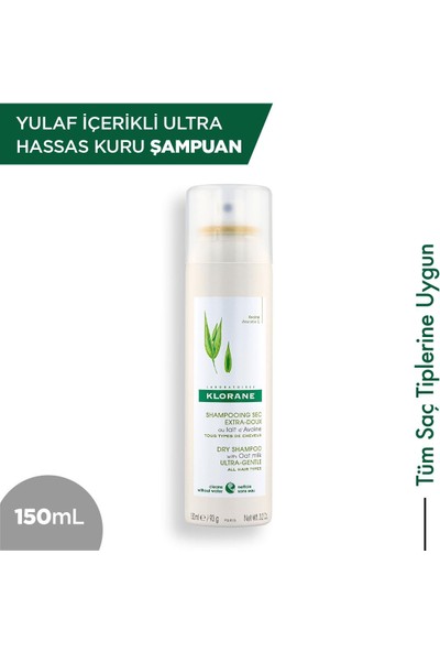 Klorane Yulaf Içerikli Ultra Hassas Kuru Şampuan 150 Ml