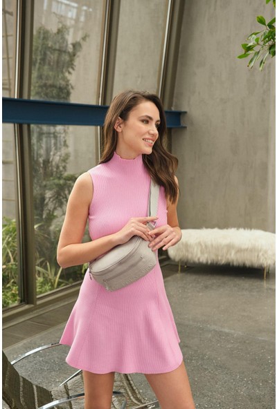 U.S. Polo Assn. US8763 Bej Kadın Bel Cantası