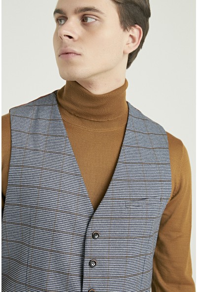 Tween Twn Karma Renk Ekoseli Yelek Tween Twn Karma Renk Ekoseli Yelek