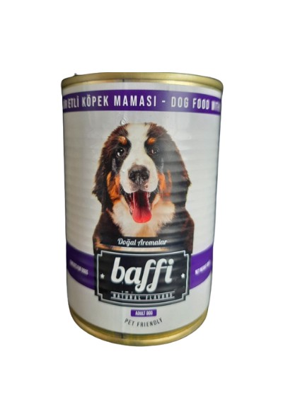 Baffi Sığır Etli Yetişkin Köpek Konservesi 400GR x 12 Adet Baffi Sığır Etli Yetişkin Köpek Konservesi 400GR x 12 Adet