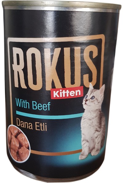 Rokus Dana Etli Yavru Kedi Maması 410 gr