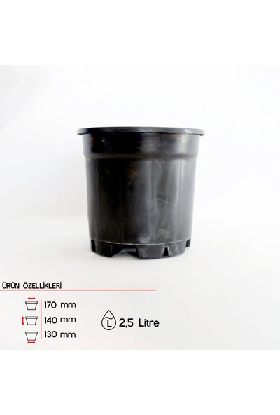 Savis Uzun Üretim Saksısı 2.5 Lt
