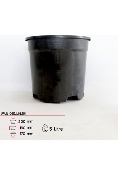 Savis Uzun Üretim Saksısı 5.5 Lt