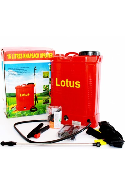 Lotus 16 Lt Manuel Sırt Pompası-Kırmızı Lotus 16 Lt Manuel Sırt Pompası-Kırmızı