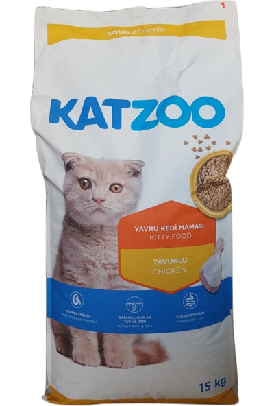Katzoo Tavuklu Yavru Kedi Maması 15 kg Katzoo Tavuklu Yavru Kedi Maması 15 kg