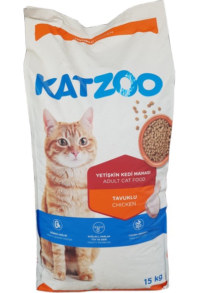 Katzoo Tavuklu Yetişkin Kedi Maması 15 kg Katzoo Tavuklu Yetişkin Kedi Maması 15 kg