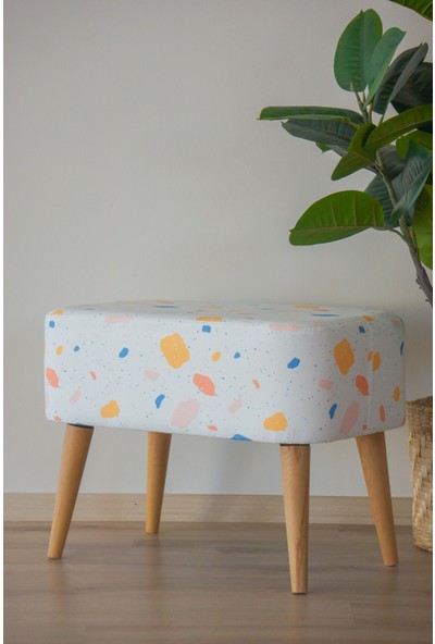 Semya Home Iskandinav Desenli Retro Ahşap Puf & Bench Semya Home Iskandinav Desenli Retro Ahşap Puf & Bench