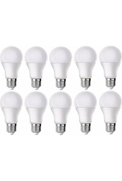K2 KES181 9W 220V E27 6500K Beyaz LED Ampul 10'lu K2 KES181 9W 220V E27 6500K Beyaz LED Ampul 10'lu