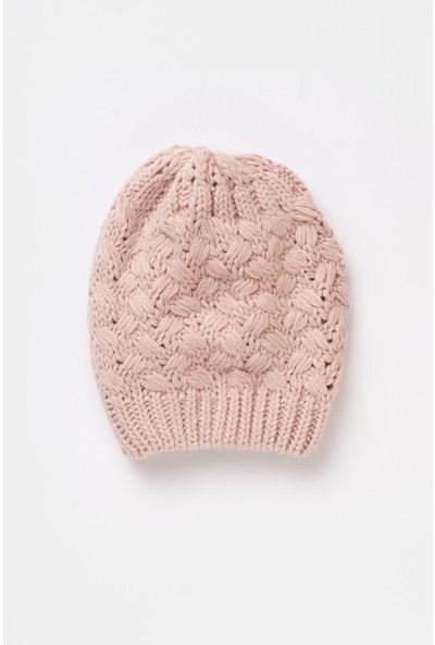 Dagi Pudra DGA1521 Kız Çocuk Örgü Bere-Pud