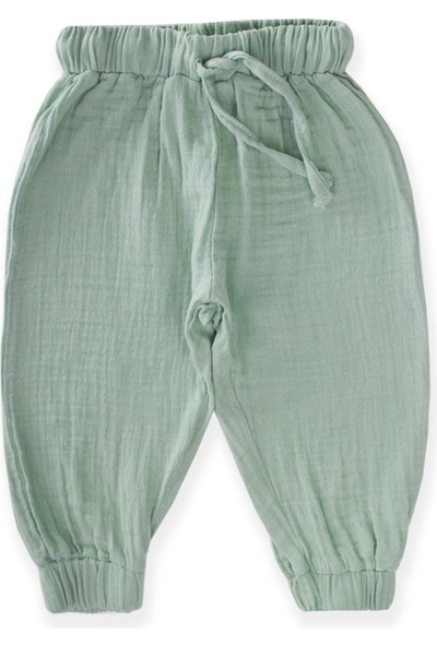 Cigit Geniş Kesim Müslin Harlem Pantolon 1-8 Yaş Mint Yeşili Cigit Geniş Kesim Müslin Harlem Pantolon 1-8 Yaş Mint Yeşili
