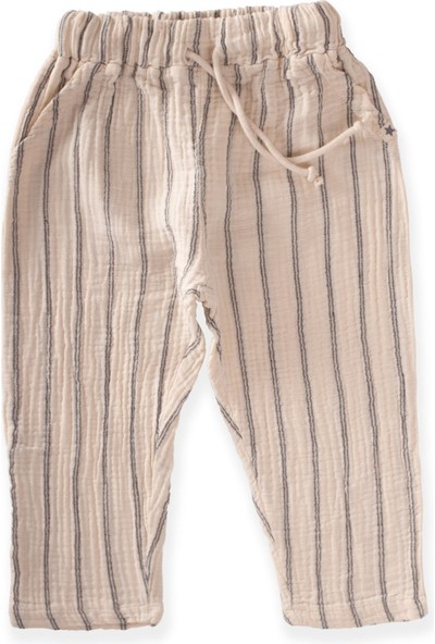 Cigit Müslin Pantolon 1-7 Yaş Çift Çizgili