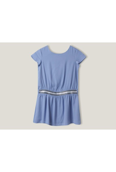 Benetton Beli Lastikli Krep Elbise