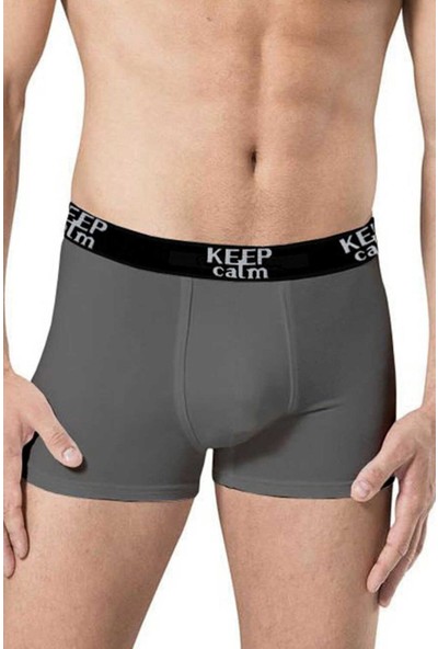 Anıt 10 Adet Füme Renk Likralı Modal Boxer