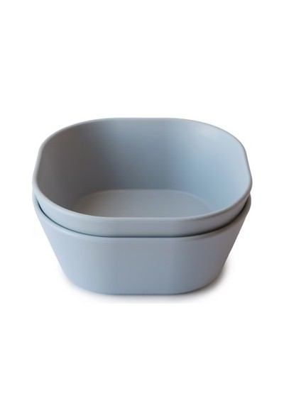 Mushie Ikili Kare Yemek Kasesi - Cloud Mushie Ikili Kare Yemek Kasesi - Cloud