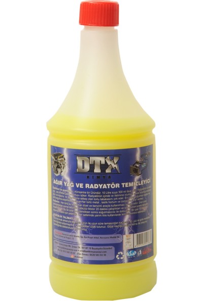 Ağır Yağ ve Radyatör Temizleme Sıvısı Sarı ( Konsantre ) 1 Lt Ağır Yağ ve Radyatör Temizleme Sıvısı Sarı ( Konsantre ) 1 Lt