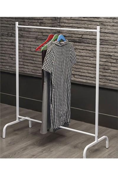 Larem Mobilya Tekli Konfeksiton Metal Elbise Askısı Kıyafet Eblise Askılığı Ayaklı Askılık Beyaz Larem Mobilya Tekli Konfeksiton Metal Elbise Askısı Kıyafet Eblise Askılığı Ayaklı Askılık Beyaz