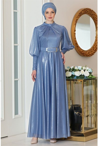 Modaviki Safir Abiye Indigo AHN188