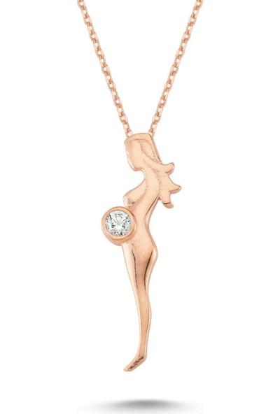 Gümüş Anne Bebek Kolyesi