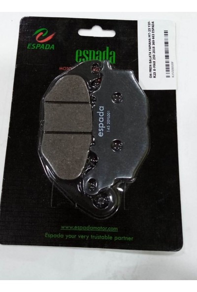 Bazel Espada Ön Fren Balata Yamaha Mt-25 YZF-R25 369 663 Bazel Espada Ön Fren Balata Yamaha Mt-25 YZF-R25 369 663